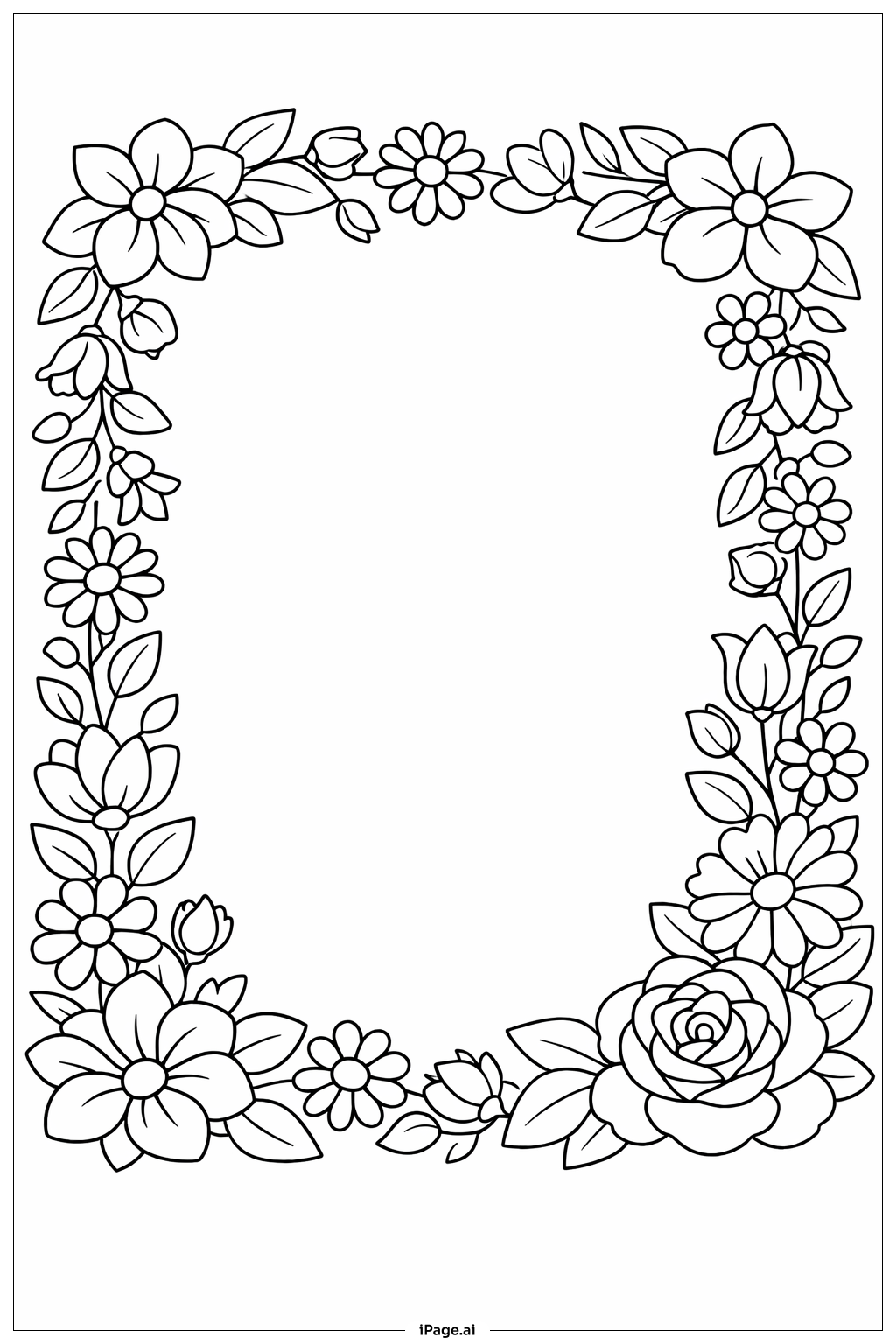 Página para colorear Flor y Mariquita (Descarga gratuita en PDF & PNG)