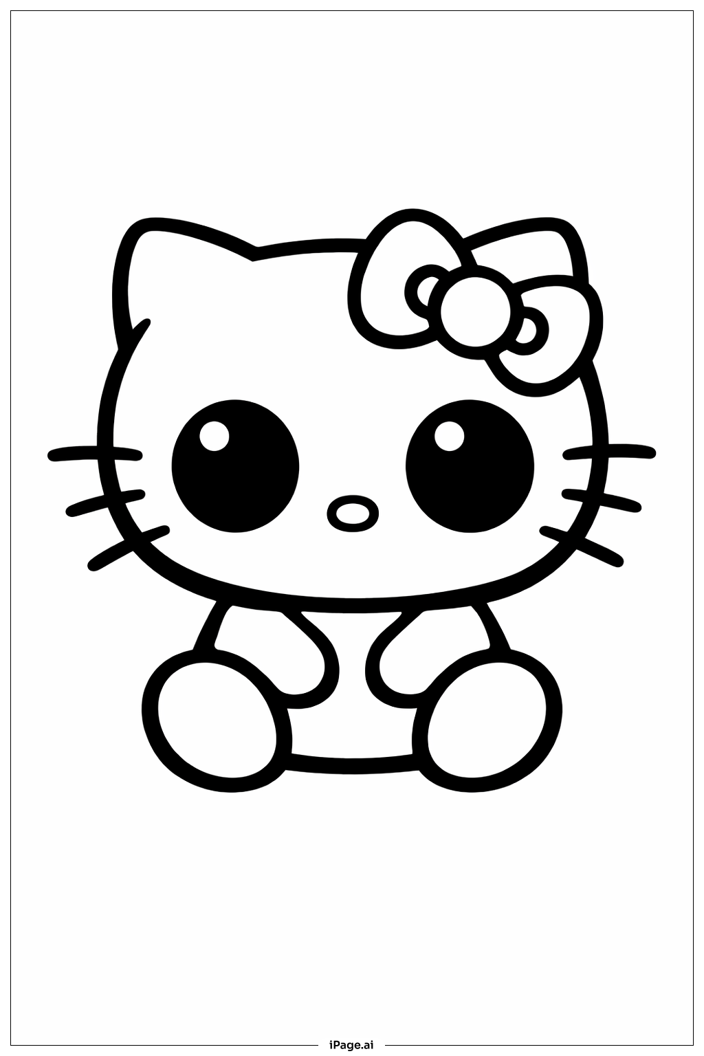 Trang Tô Màu Hello Kitty Marshmallow Đôi Mắt To (Có thể In Miễn Phí ...