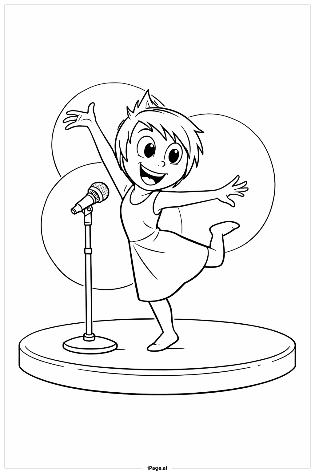 Inside Out 2 Fear Hide Coloring Page (Free PDF&PNG Printable)