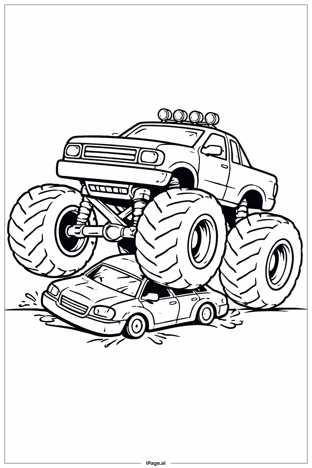 24 Monster Truck Ausmalbilder (Kostenlose PDF & PNG Downloads)