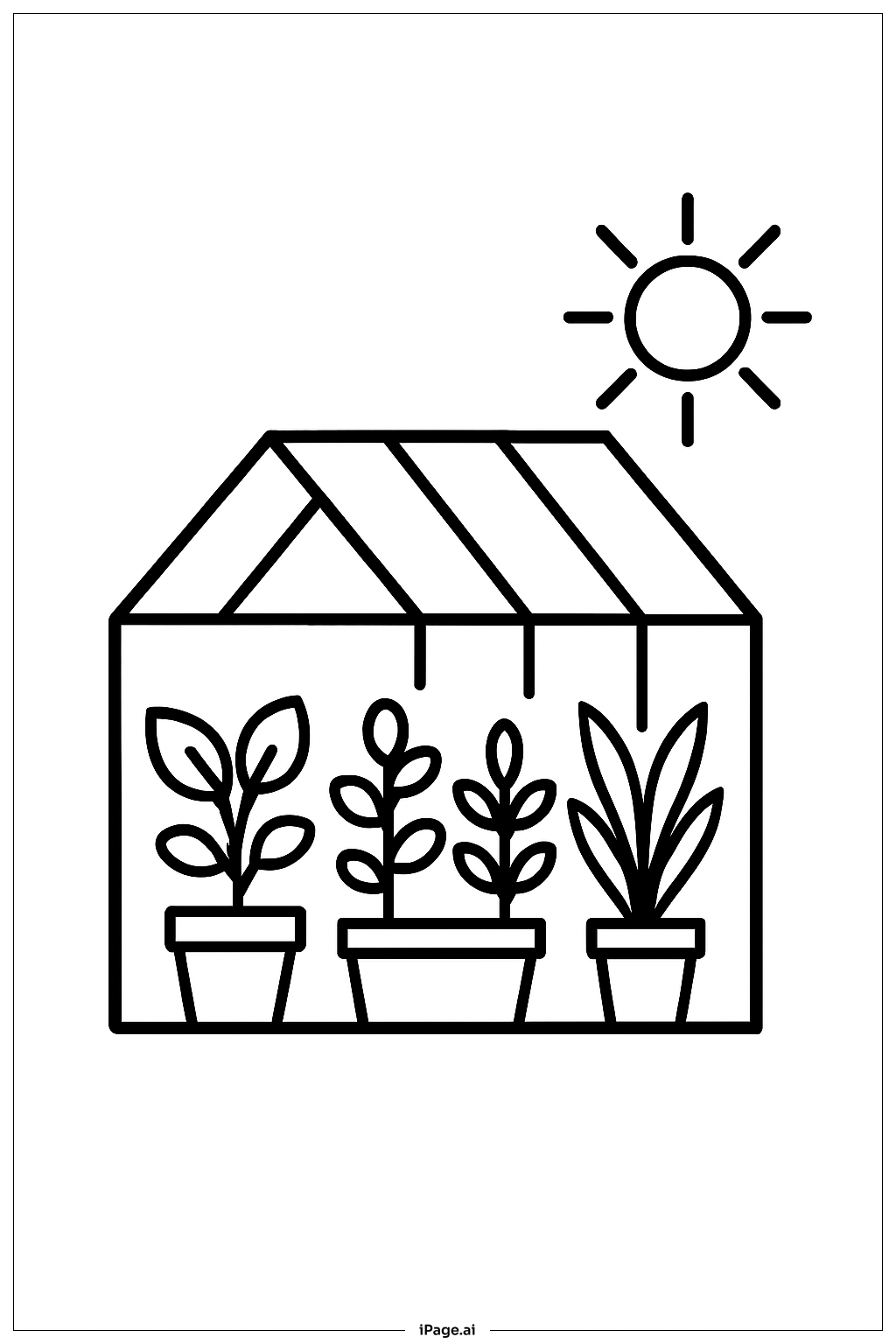 光合成葉緑体のビュー 塗り絵ページ（無料のPDF＆PNGプリント）