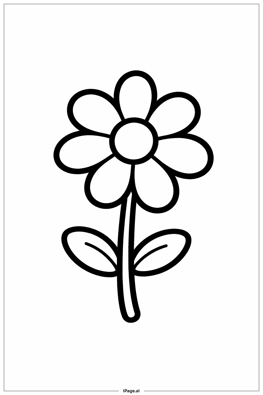 5 dibujos de Flor para colorear (PDF y PNG gratis)